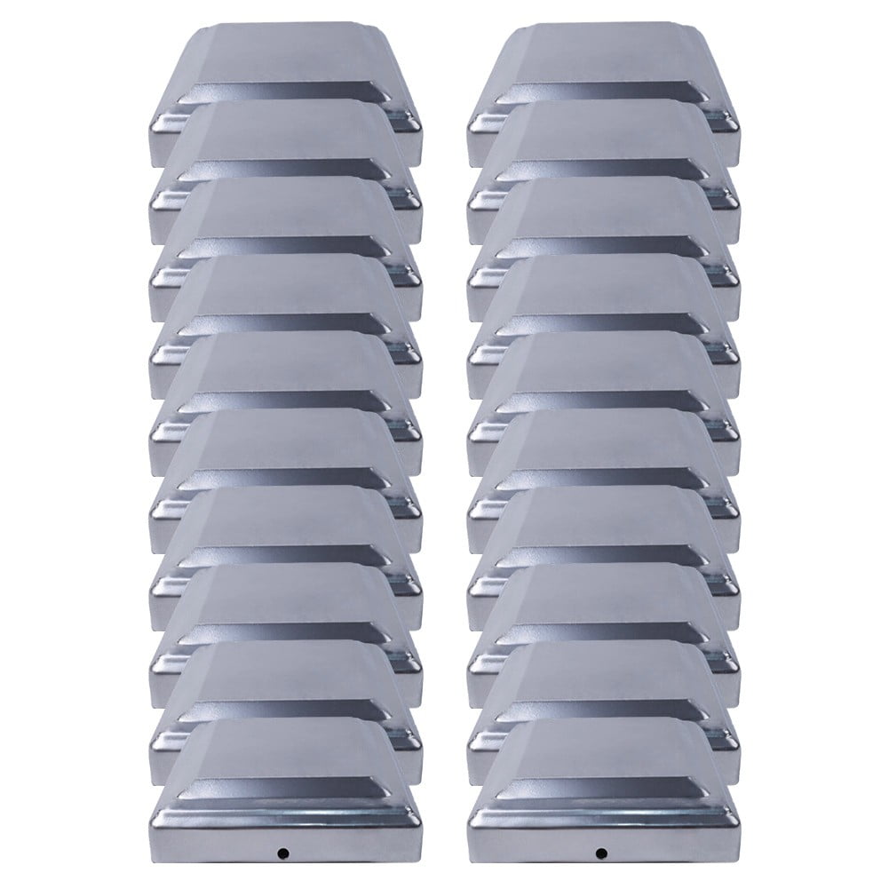 Silver Fence Post Covers 101 x 101 mm for 4x4 Inch - Protection for ...