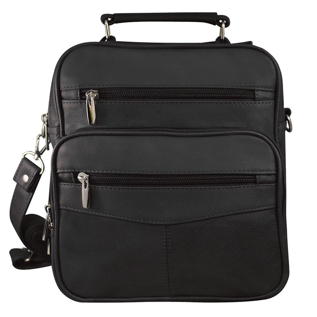 Silver Fever Large Shoulder Cross-Body Organizer Messenger Bag ...