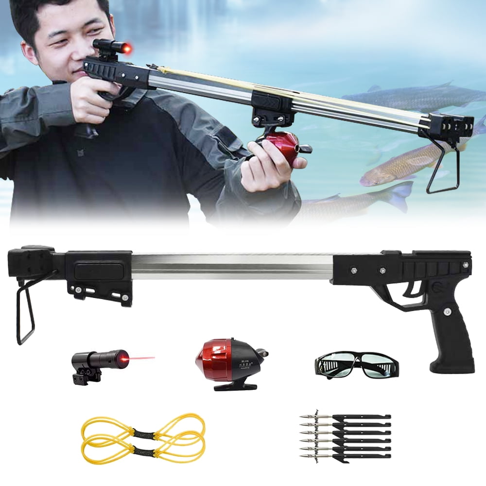 Silver Fish-shooting Artifact Fishing Slingshot Remote Laser Full ...