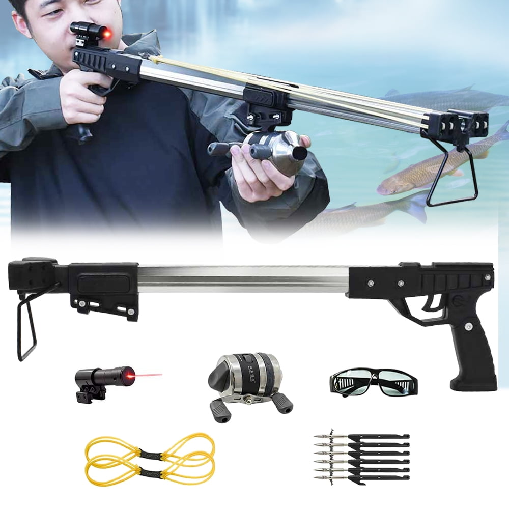 Silver Fish-shooting Artifact Fishing Slingshot Remote Laser Full ...