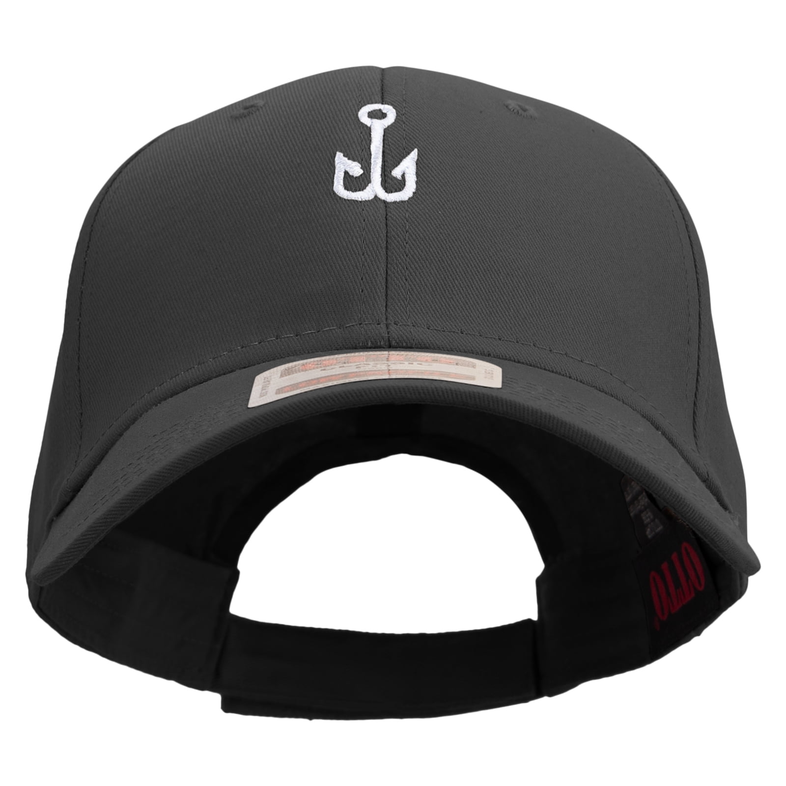 Silver Fishing Bait Icon Embroidered Low Profile Cap - Black OSFM ...