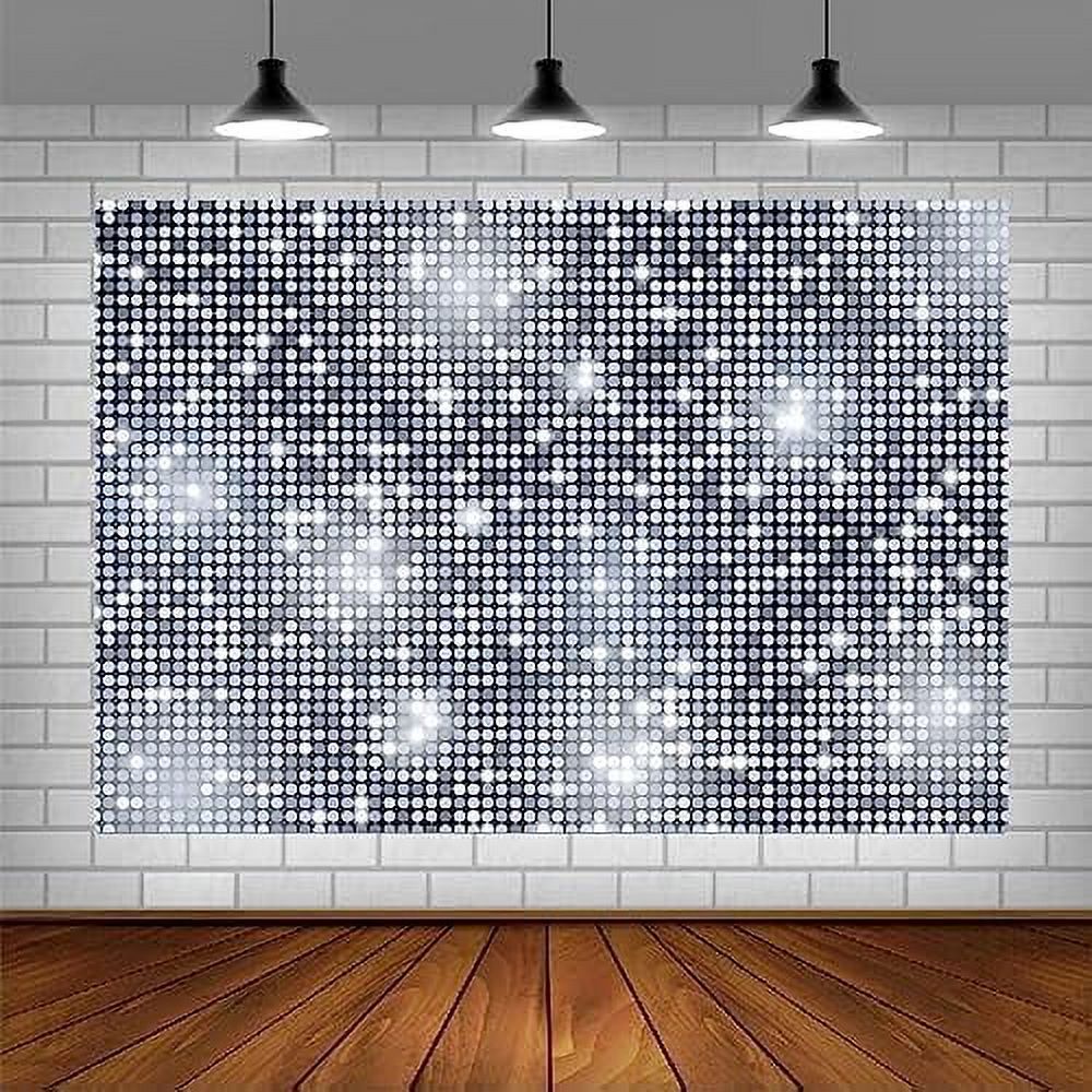 Silver Flash Square Backdrop for Photography Shinning Sequin Wall ...