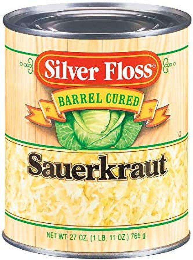 Silver Floss, Sauerkraut Shredded Can, 27oz. (12count) - Walmart.com
