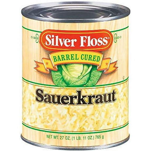 Silver Floss, Sauerkraut Shredded Can, 27oz. (12count) - Walmart.com