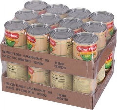 Silver Floss Shredded Sauerkraut - 14.5 oz. can, 24 cans per case ...