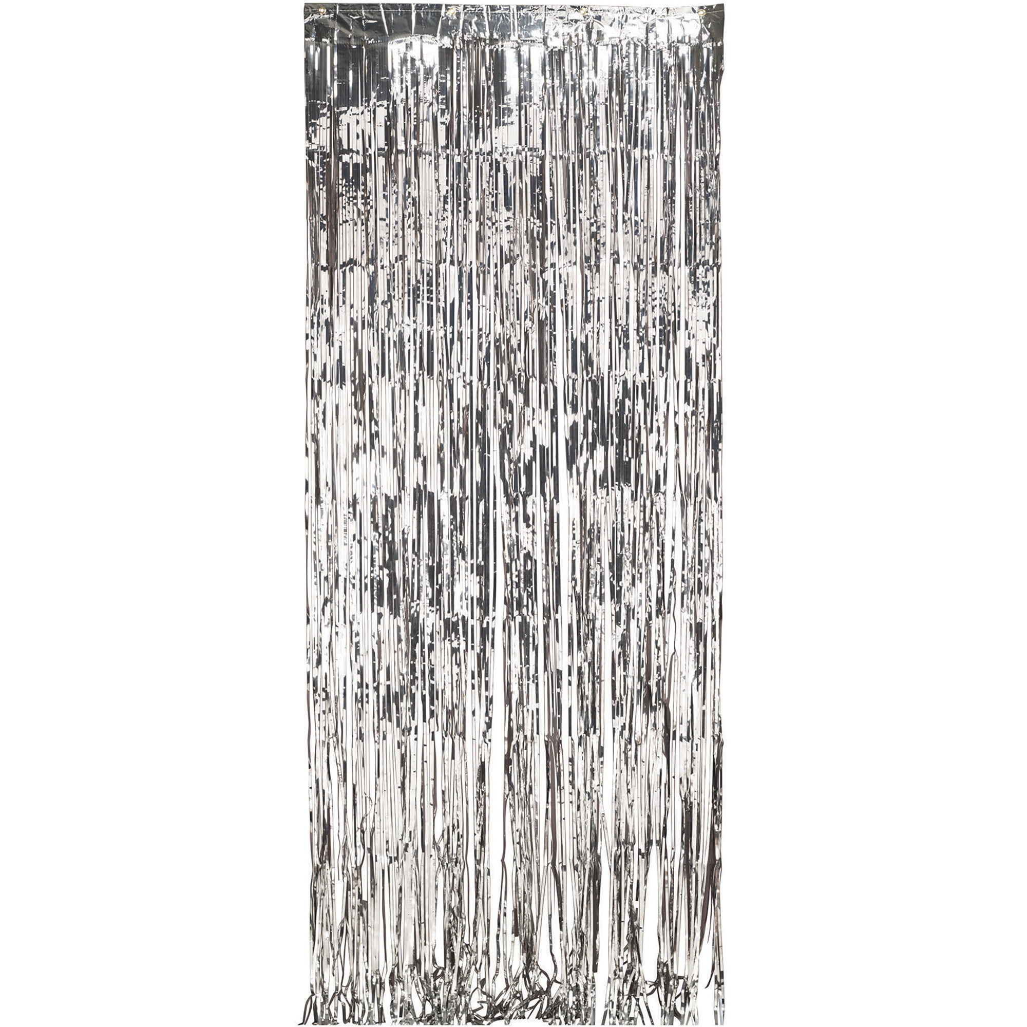 Silver Foil Door Curtain, 8' x 3', Party Banners, by Way To Celebrate ...