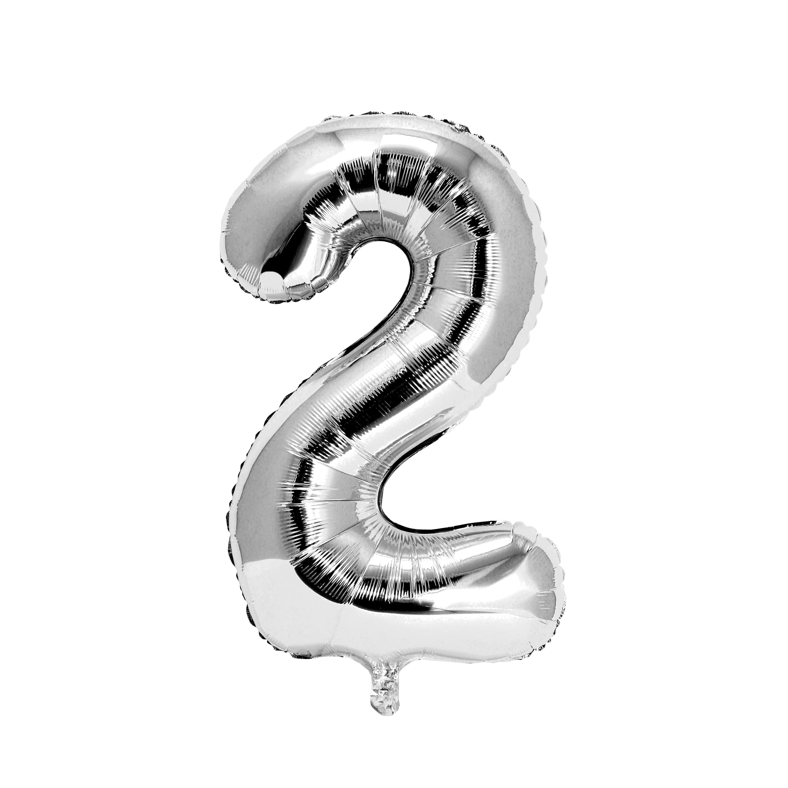 Silver Foil Number Balloon by Celebrate It™ - Walmart.com