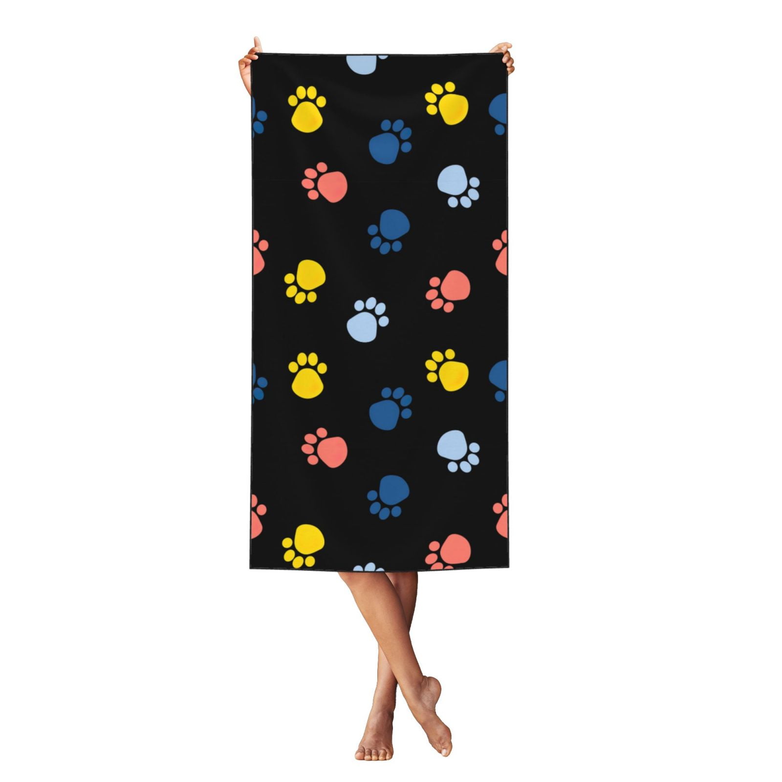 Silver Fox Velvet Beach Towel27.5x55in Beach Cushion For Home Travel ...