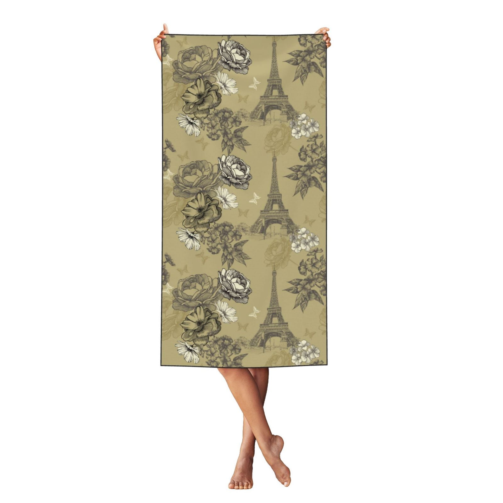 Silver Fox Velvet Beach Towel27.5x55in Beach Cushion For Home Travel ...