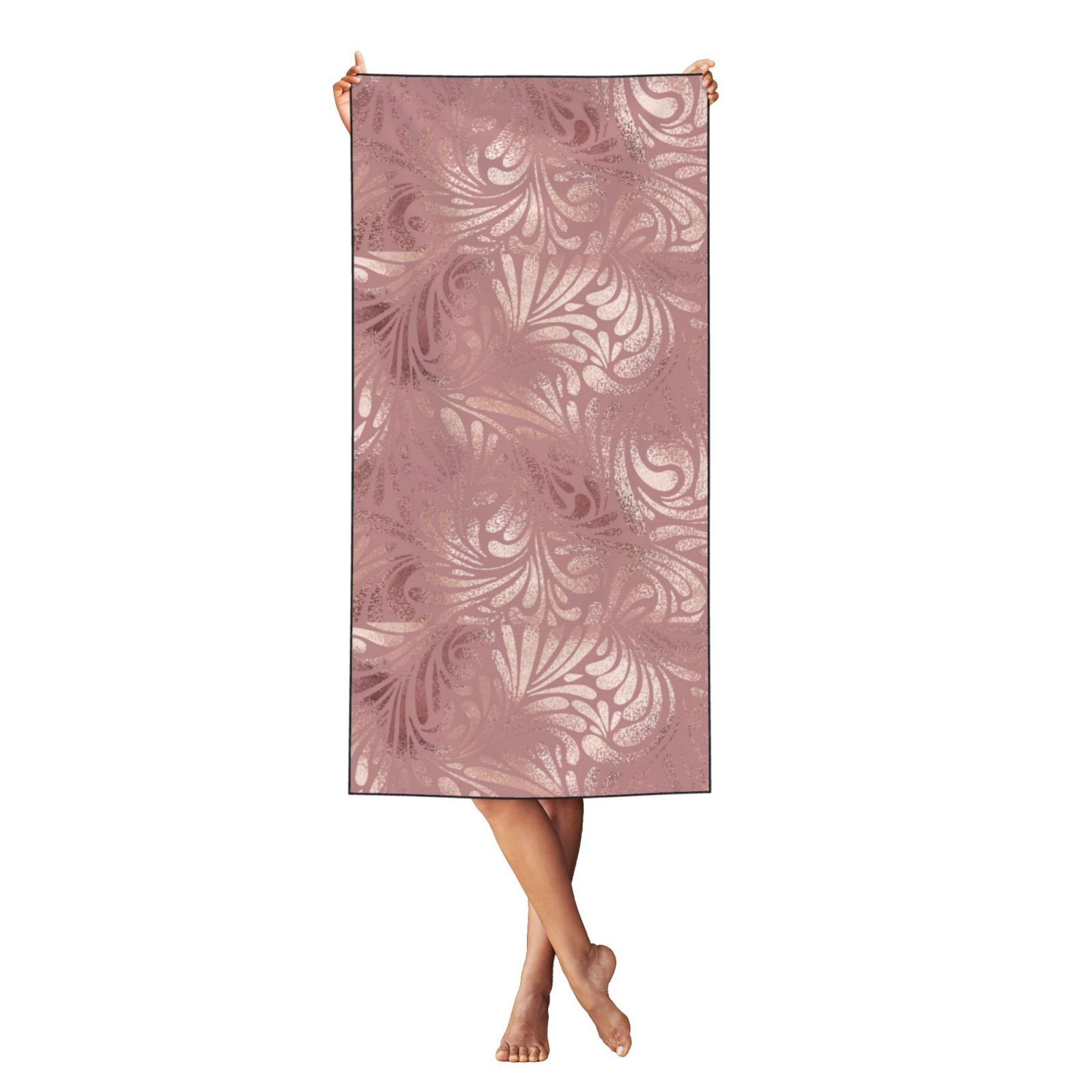 Silver Fox Velvet Beach Towel27.5x55in Beach Cushion For Home Travel ...