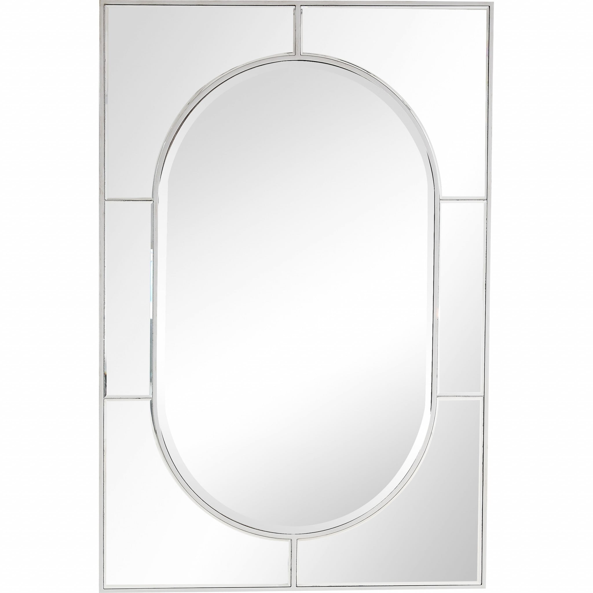 Silver Glass Wall Mirror - Walmart.com
