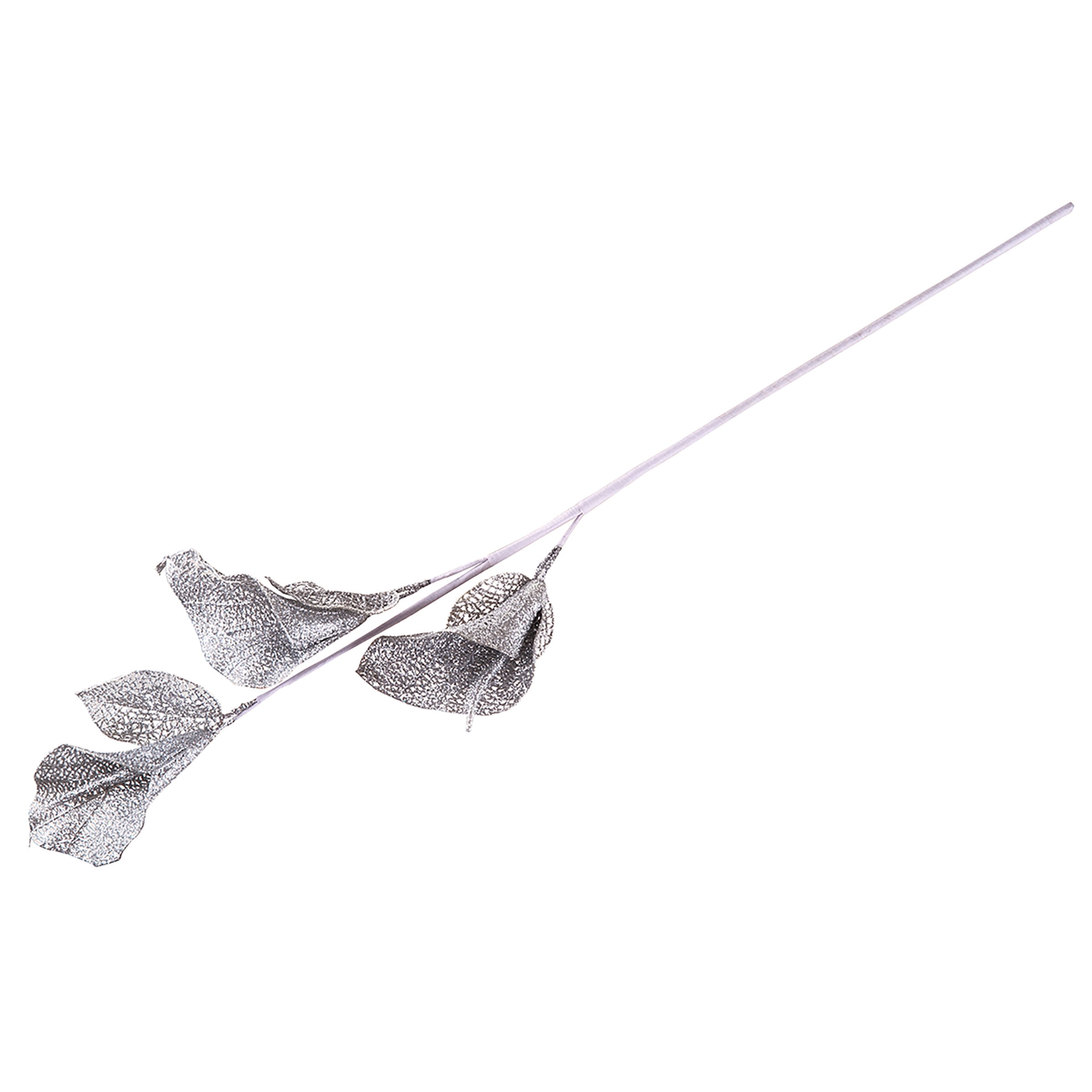 Silver Glitter Calla Lilly Decorative Floal Pick - Walmart.com