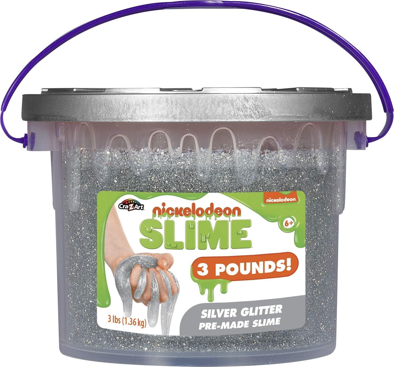 Silver Glitter Slime Bucket - Walmart.com