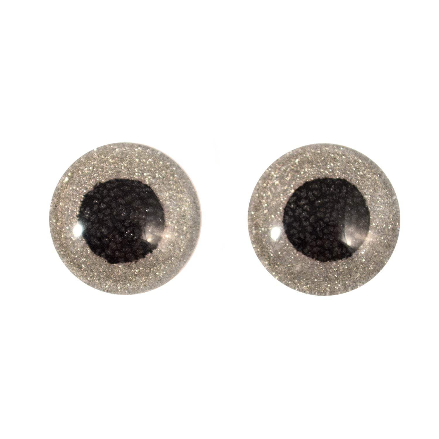 Silver Glitter Sparkling Glass Eyes - Walmart.com
