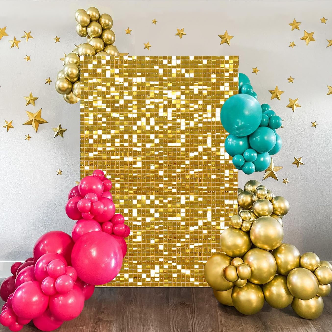 Silver Glitter Wall Backdrop Sequin Backdrop 3Ftx4Ft Party Backdrop ...