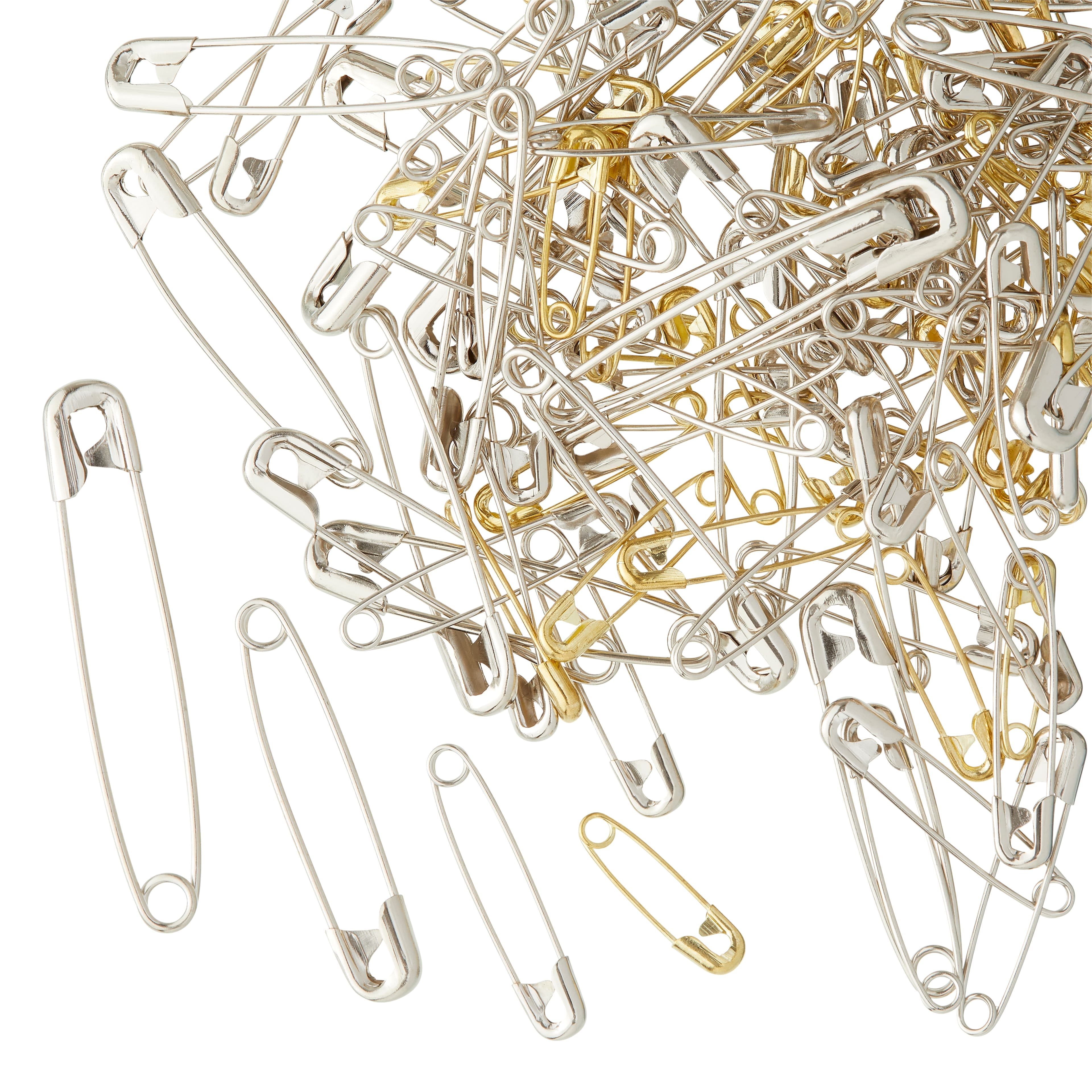 Silver & Gold Assortment Safety Pins by Loops & Threads™ - Walmart.com