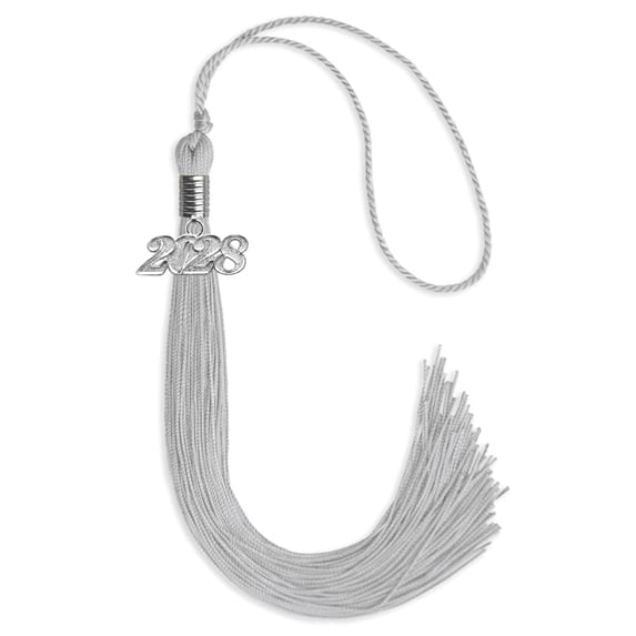 Endea Graduation Silver Graduation Tassel with Silver Date Drop ...