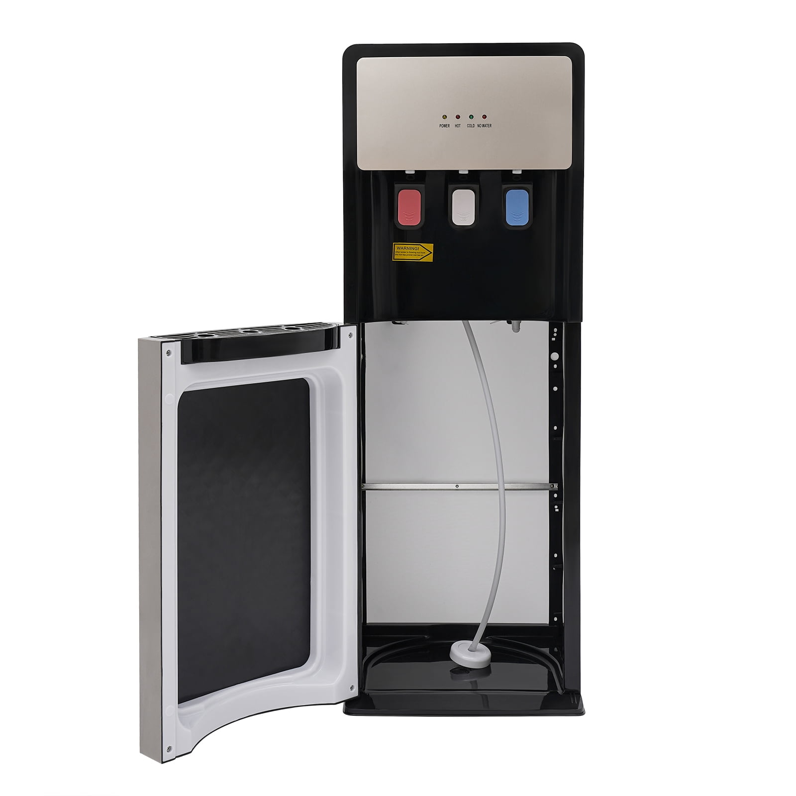Silver Grey 5 Gallon Bottom Loading Water Dispenser, Hot Cold Water ...
