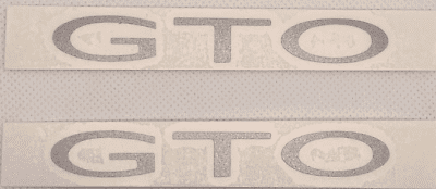 Silver-Grey Fender Emblem Lettering Overlay Decal Set 2004-2005 Pontiac ...