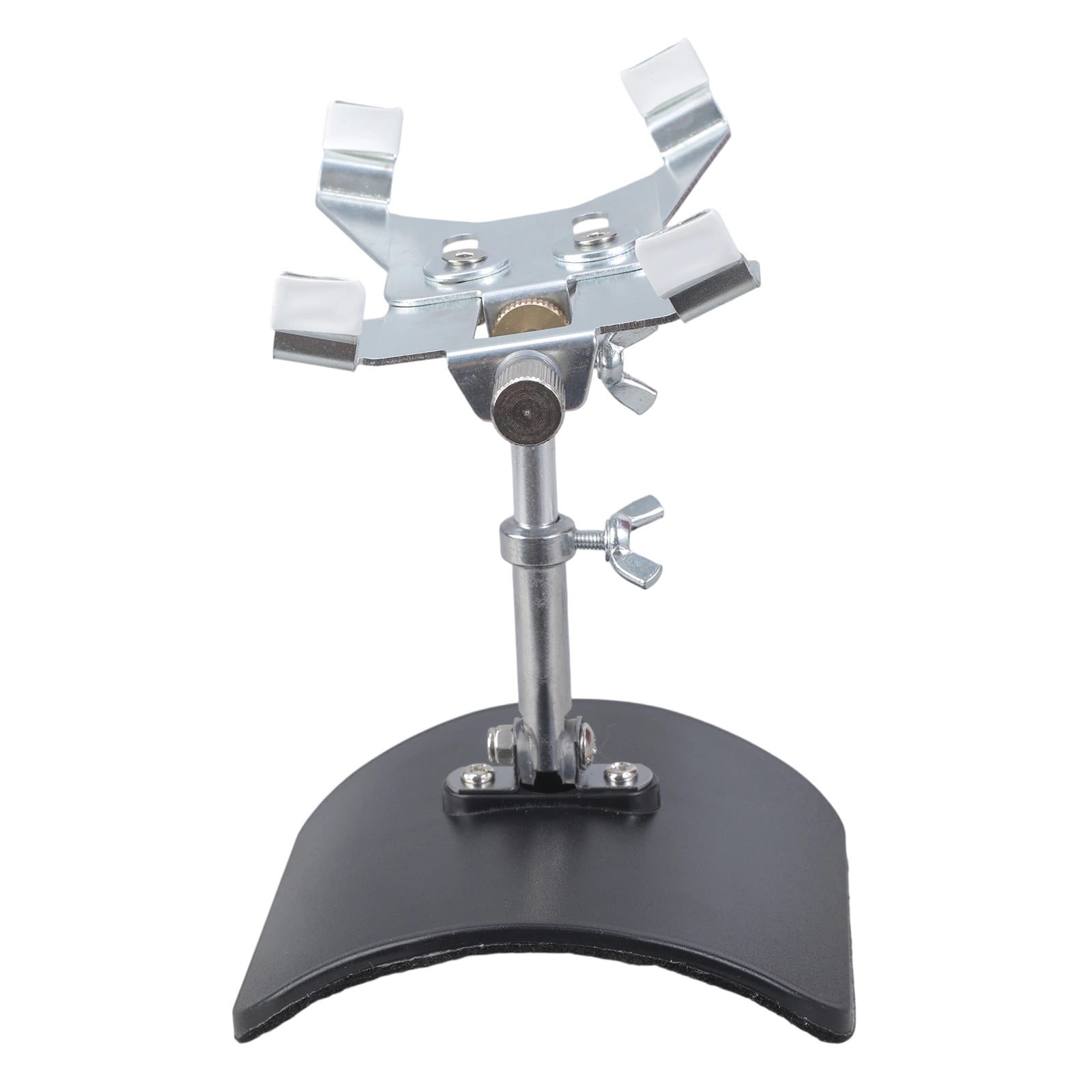 Silver Guitar Clamp with Black Stabilizing Base Secure Nonslip Design ...