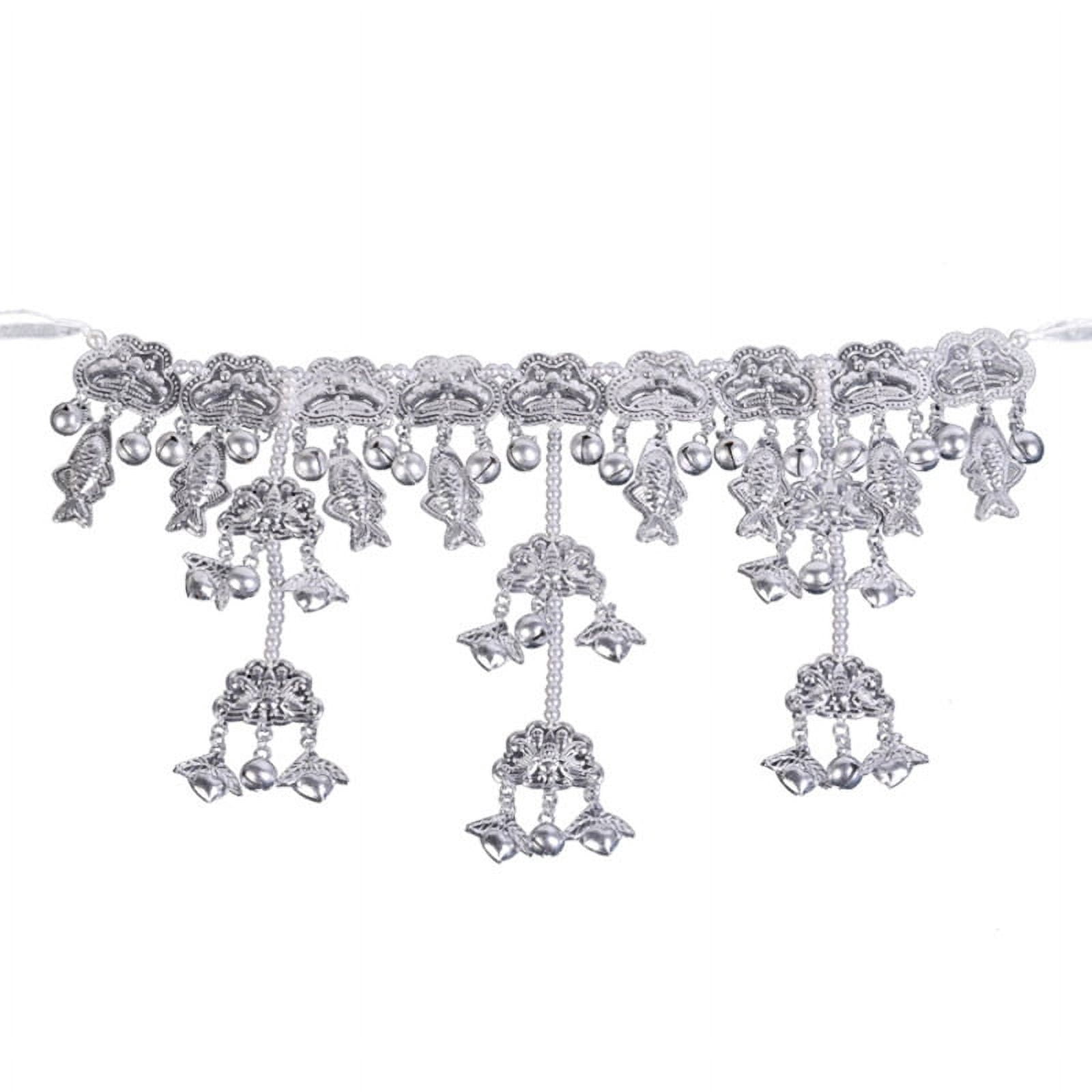 Silver Hanfu Waist Belt Ancient Long Tassel Silver Bell for Tang Style ...
