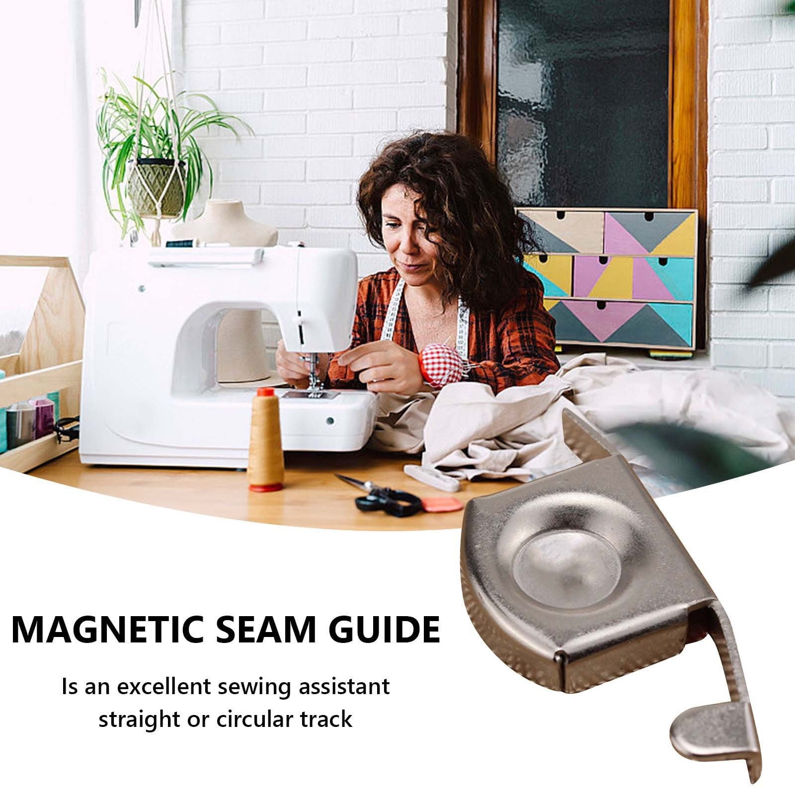 Silver Heavy Duty Sewing Machine Magnet Guide G30 Magnetic Seam Guide ...