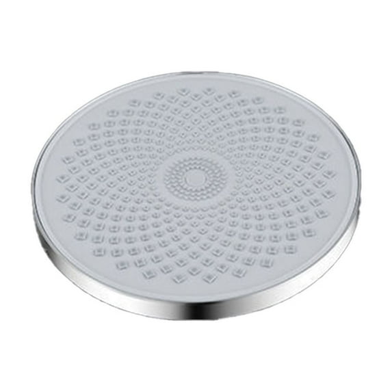 Silver High-Pressure Rainfall Showerhead With Nine-Inch Wide Coverage ...