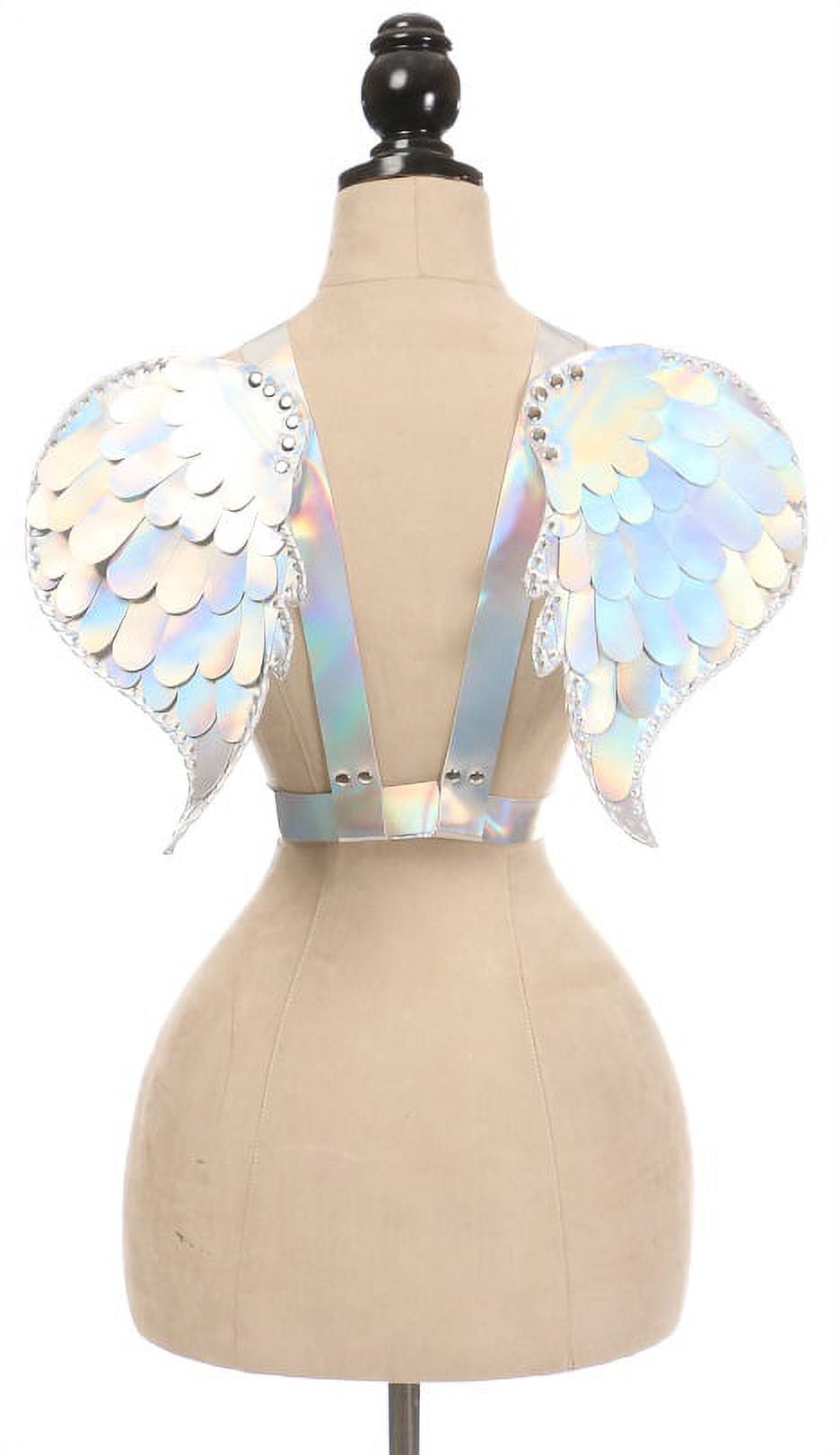 Silver Holo Angel Wing Harness - Walmart.com