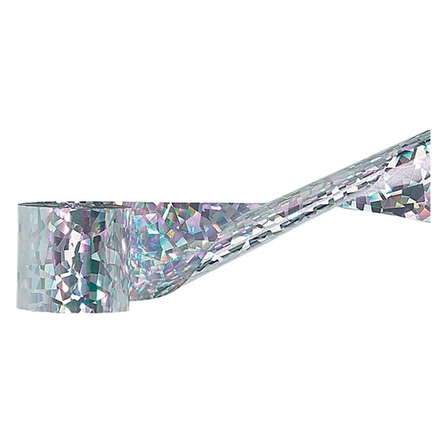 Silver Holographic Streamer Roll, 2 Inches x 100 Feet - Walmart.com