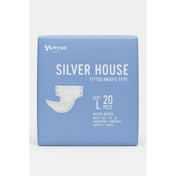 Silver House Adult Diaper 20PCS– High Absorbency Large-Made In Korea ...