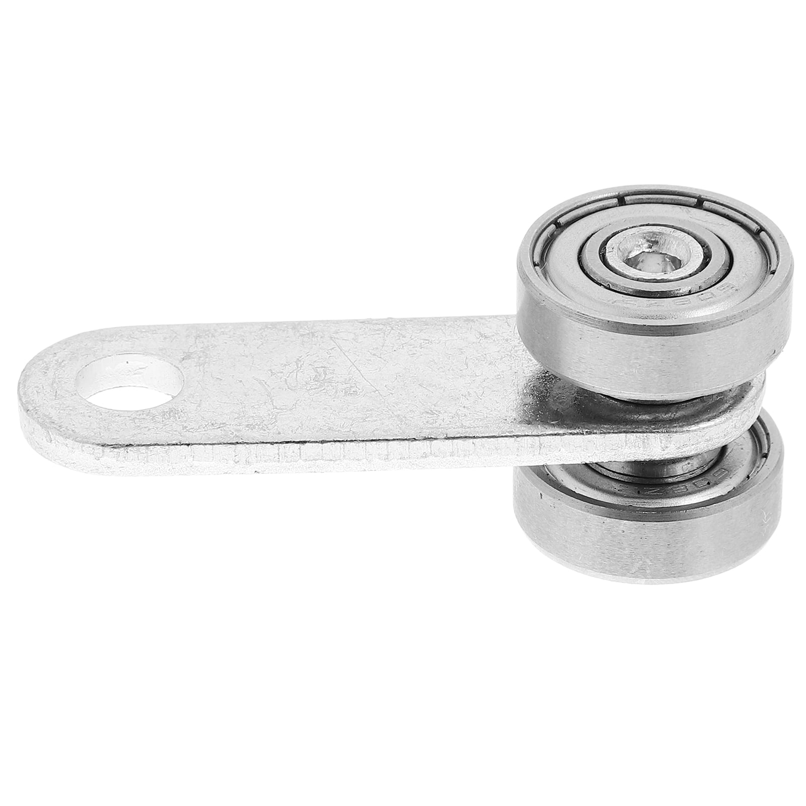 Silver Iron Sliding Door Pulley with Dual Bearing Design for Smooth ...
