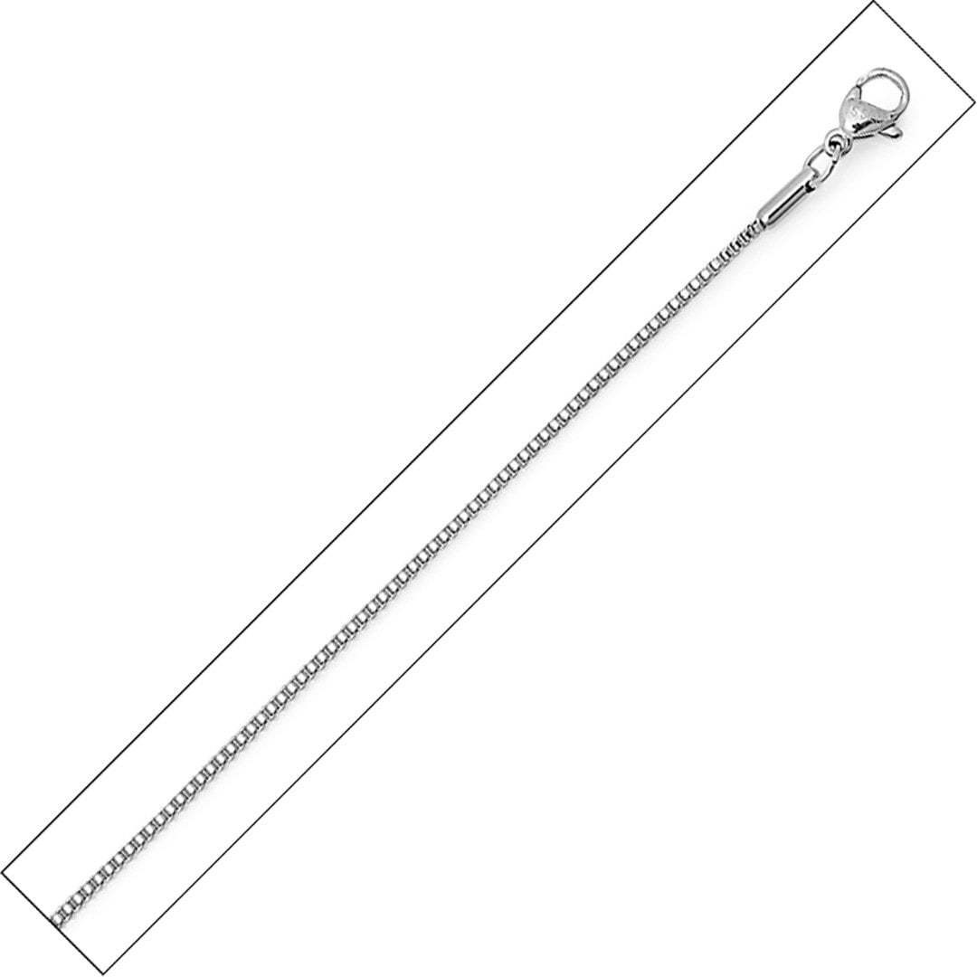 Silver Italian Chain - Diamond Cut Box Chains .925 Sterling Silver ...