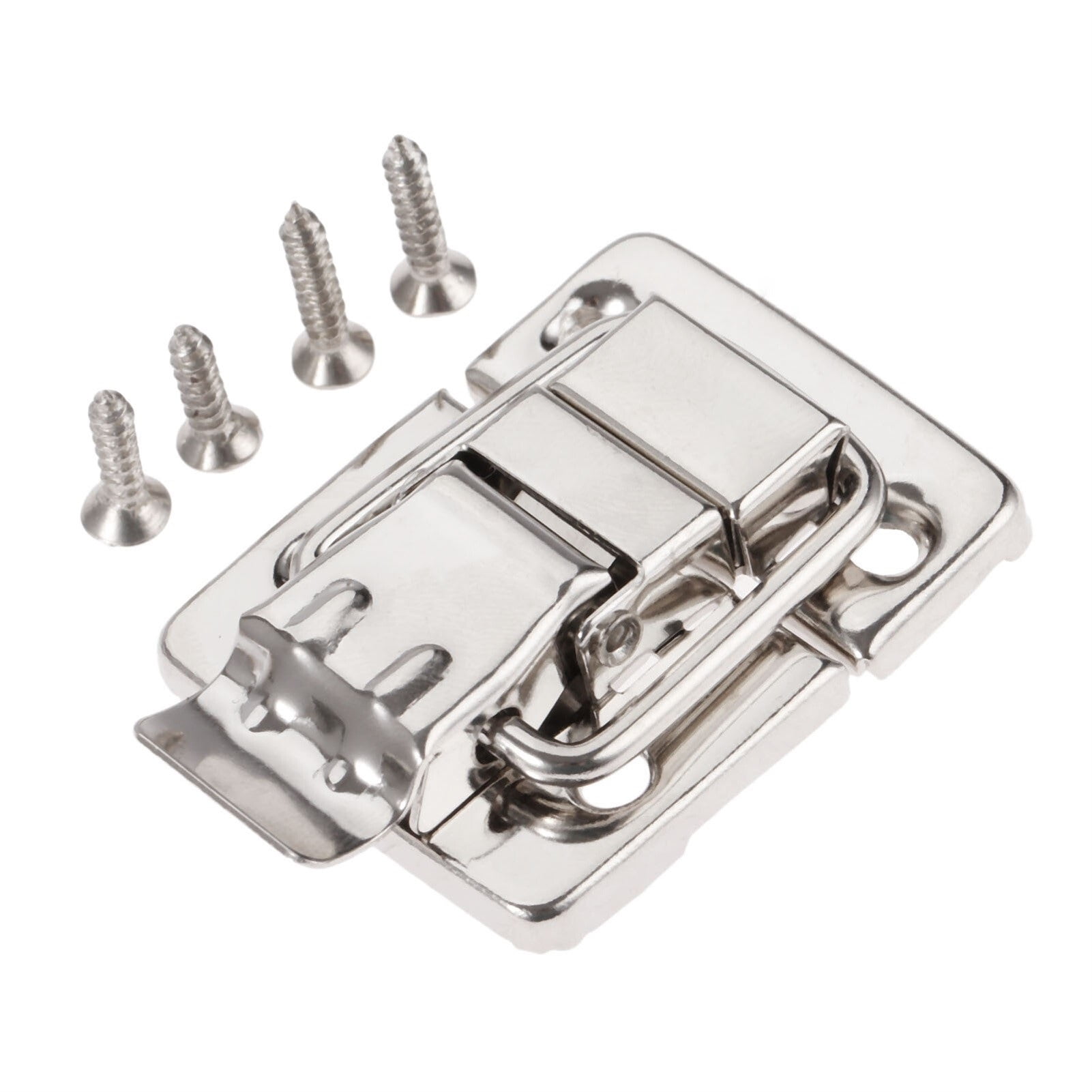Silver Jewelry Wood Box Toggle Latch Hasp Drawer Latches Decorative ...