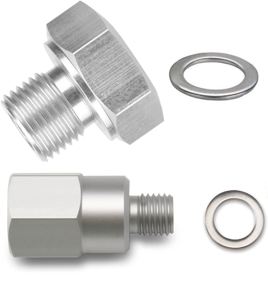 Silver-LS Oil Pressure Sensor, Adapter and Coolant Temperature Sensor ...