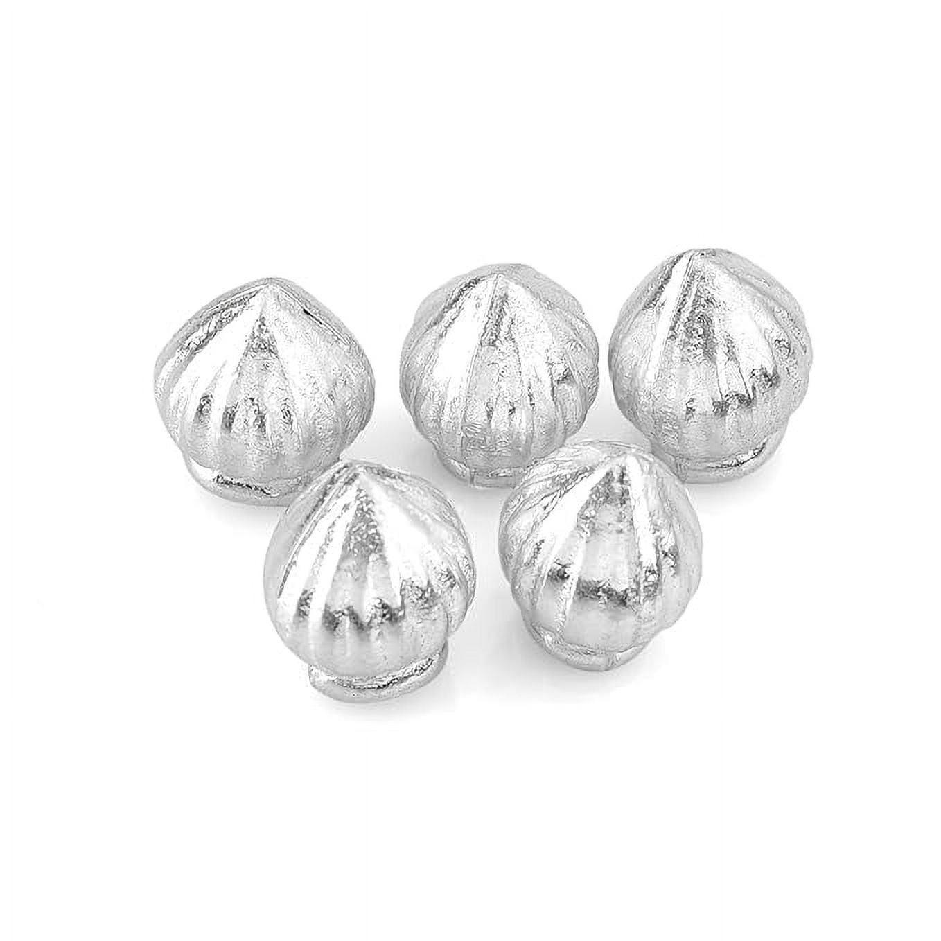 Silver Laddoo/Modak Small Size for Home Decor, Pooja (Small Size, Combo ...