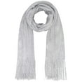 Silver Lightweight Mesh Metallic Scarf - Walmart.com