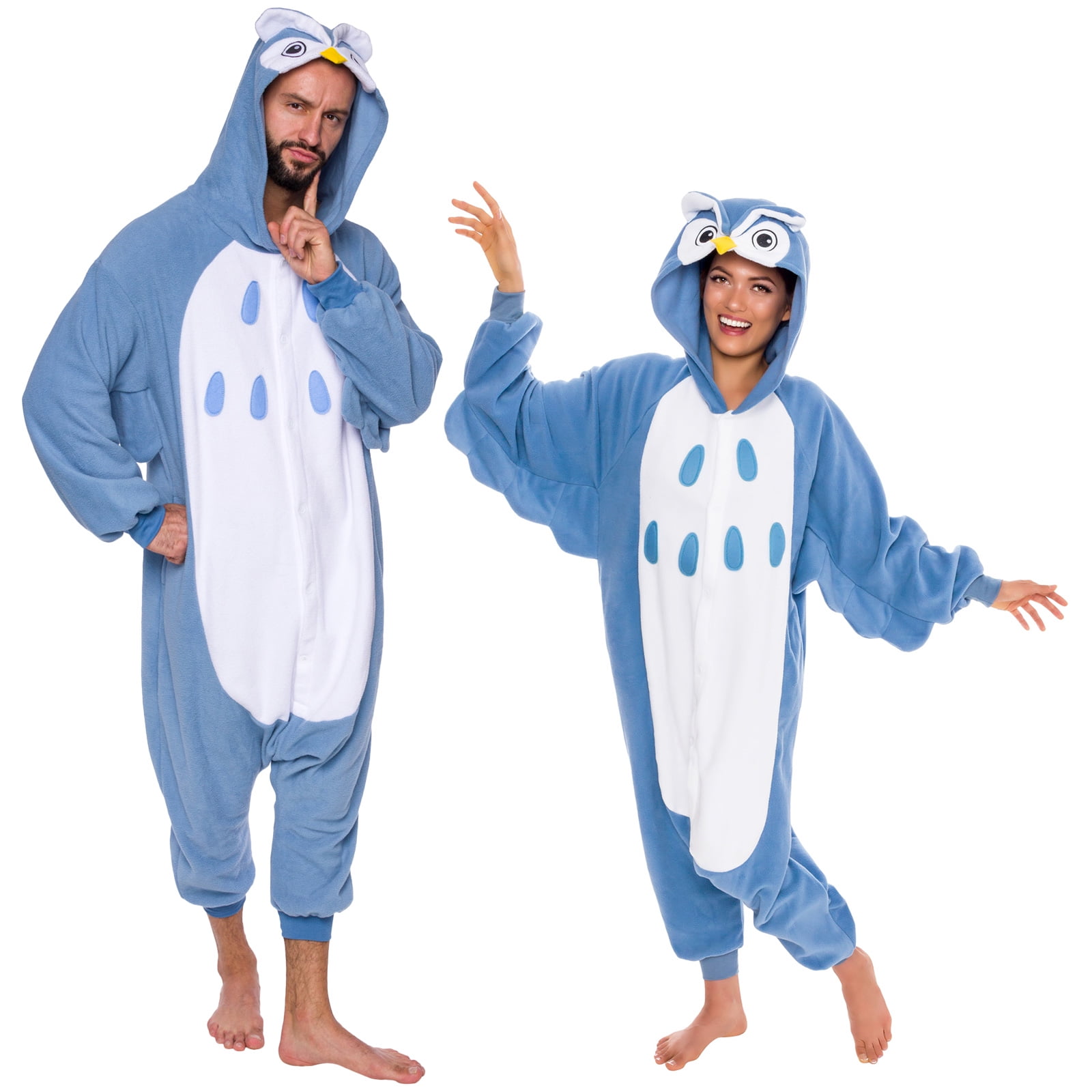 Silver Lilly Unisex Adult Plush Owl One Piece Cosplay - Bird Animal ...