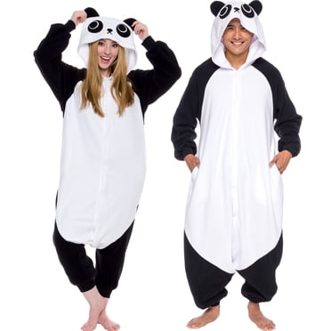 Big Feet Pjs Pink Hooded Plush Adult Womens Footed Pajamas Sleeper ...