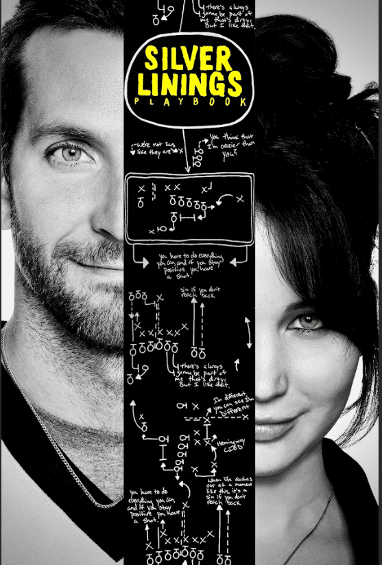 Silver Linings Playbook 2012 Movie Poster 24x36 - Jennifer Lawrence & Bradley - Walmart.com