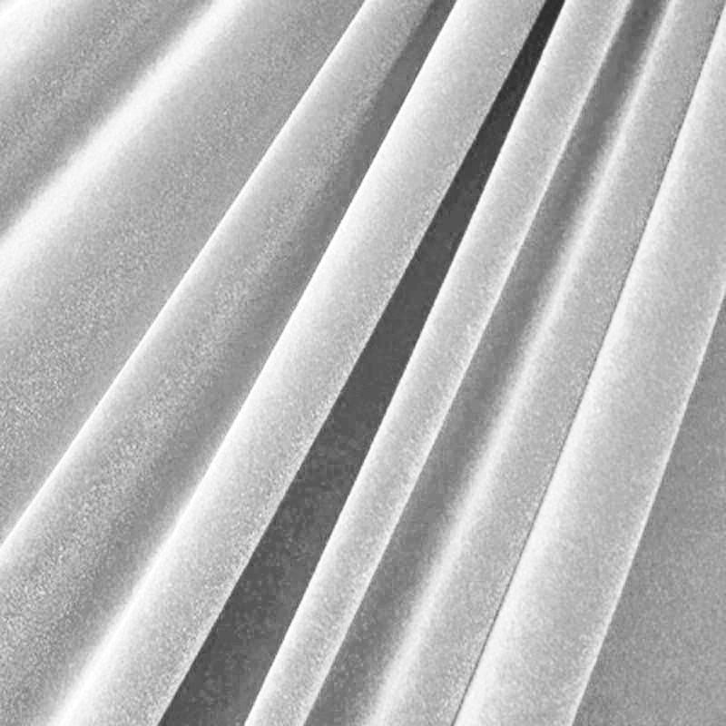 Valentina Textile Inc Silver 4-Way Stretch Velvet Fabric by the Yard ...