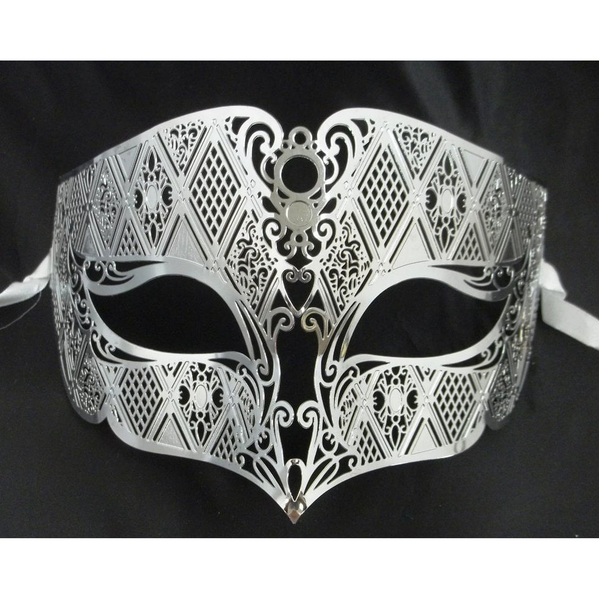 Male Masquerade Masks Silver