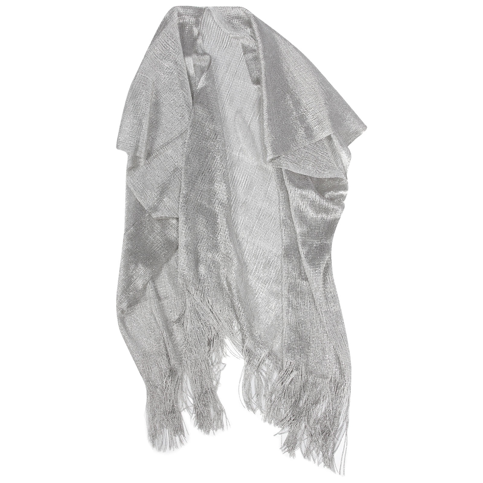 Silver Mesh Sun Protection Solid Color Scarf Shawl Fashion Women's ...