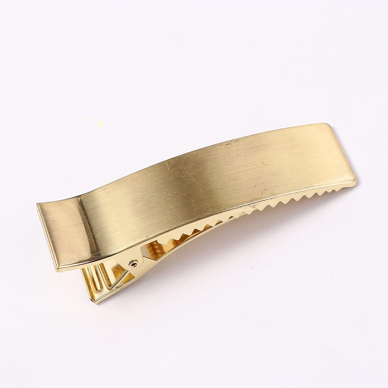 Silver Metal Duck Bill Hair Clips Metal Wire Drawing Hair Clip Solid ...
