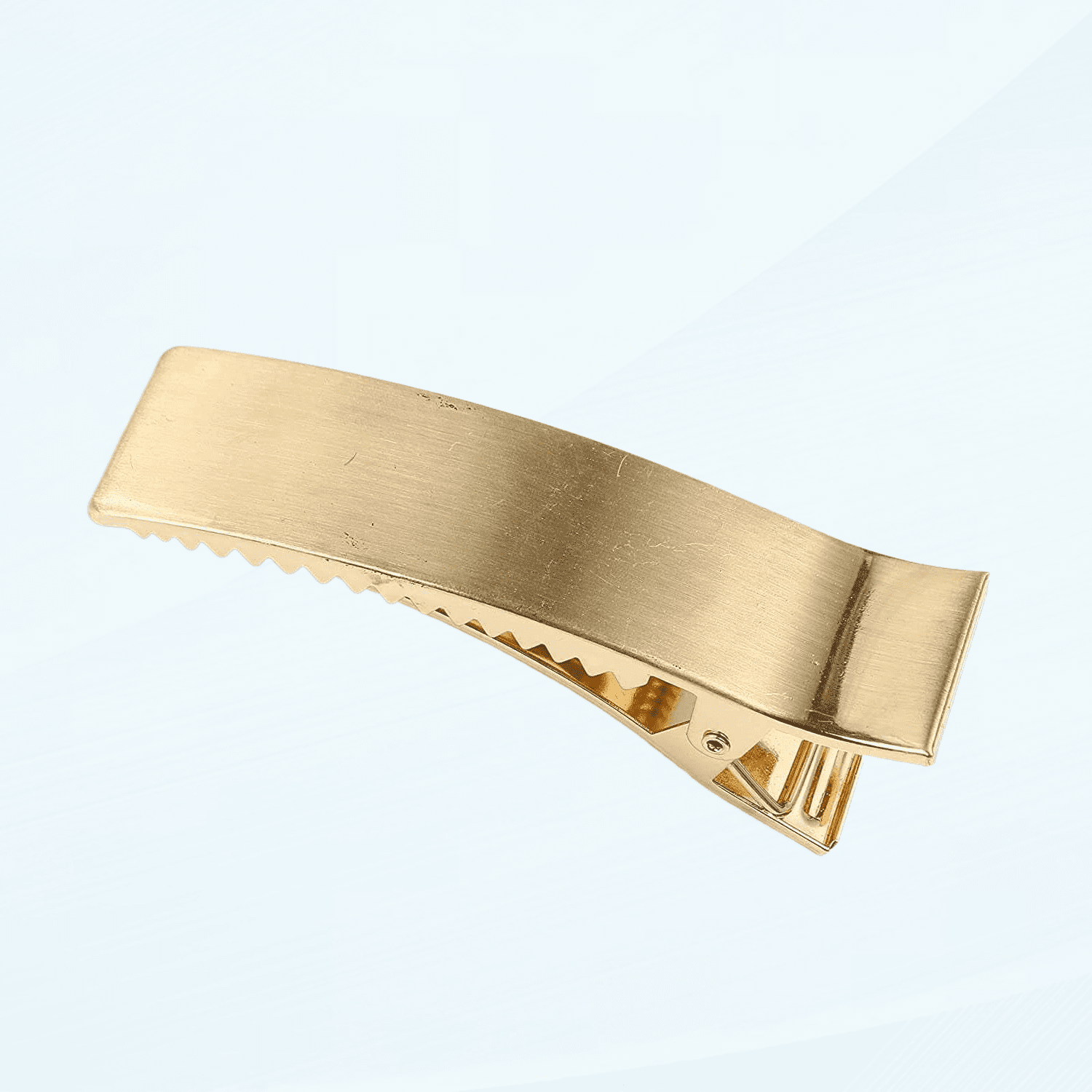 Silver Metal Duck Bill Hair Clips Metal Wire Drawing Hair Clip Solid ...