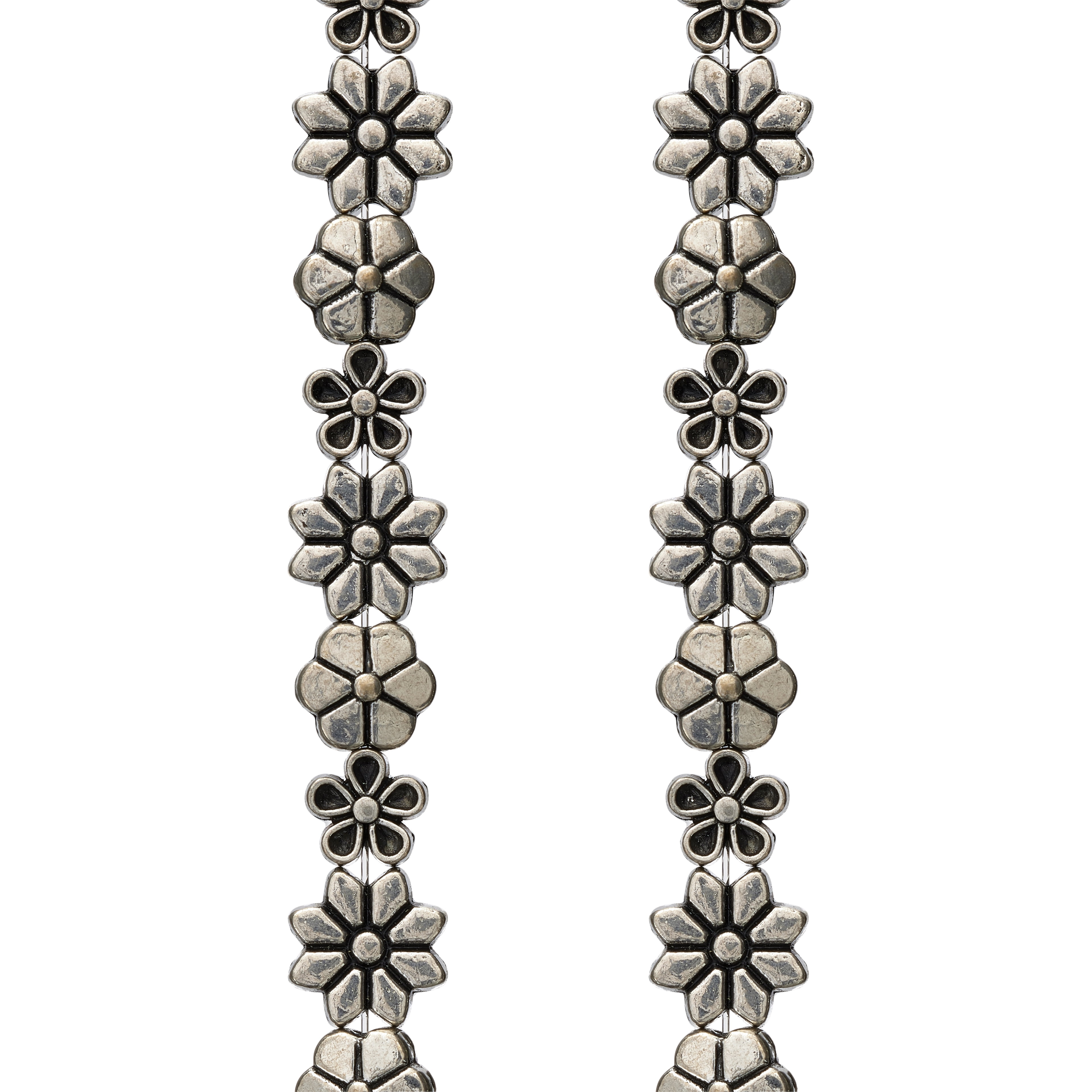 Silver Metal Flower Beads by Bead Landing - Walmart.com