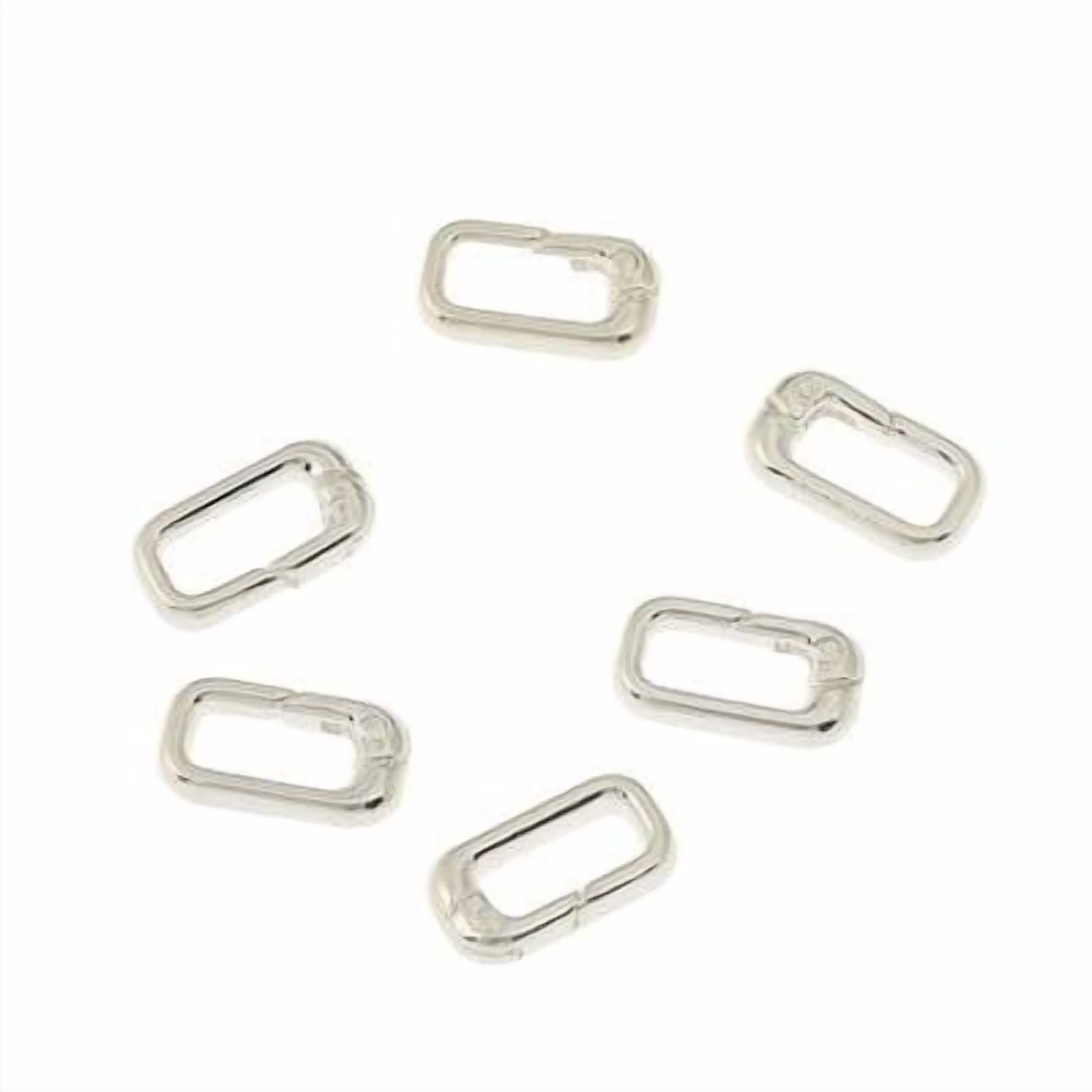 Silver Metal Rectangle Hinged Closures by Bead Landing – 19mm Zinc ...