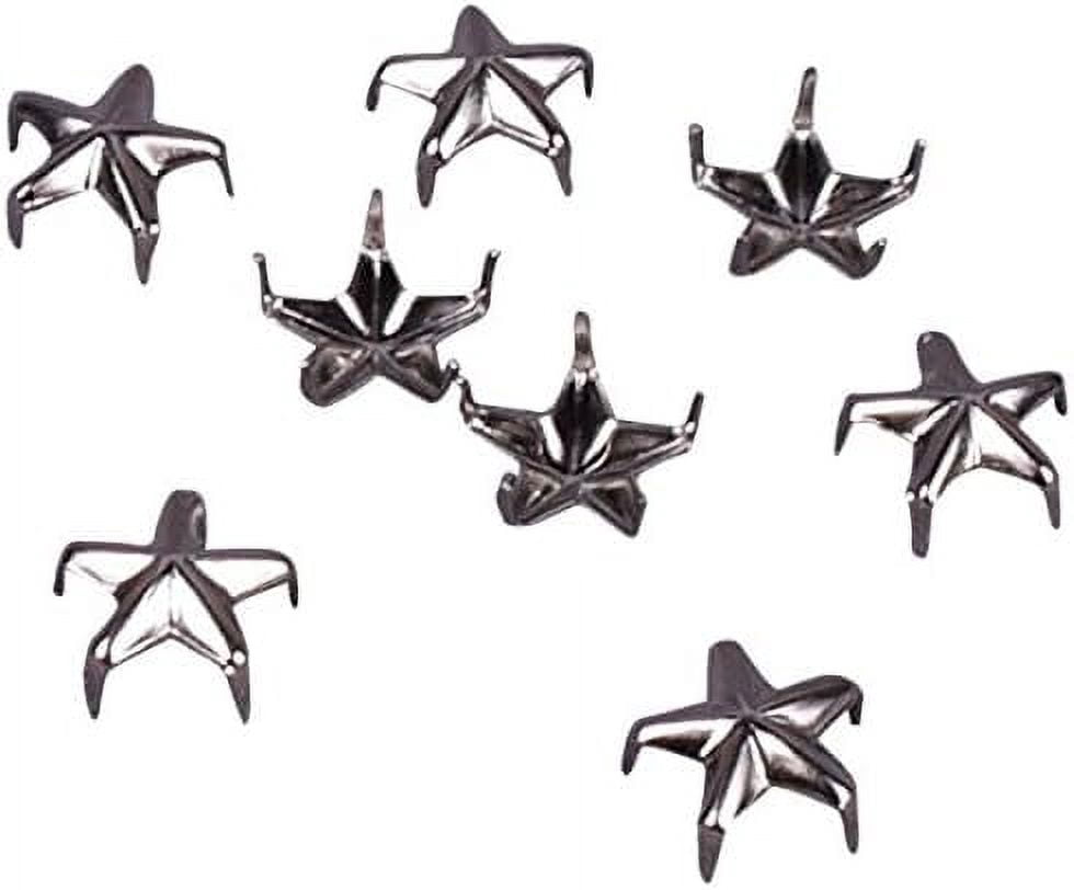 Silver Metal Star Decorative Vintage Studs Leathercraft DIY Punk Spikes ...