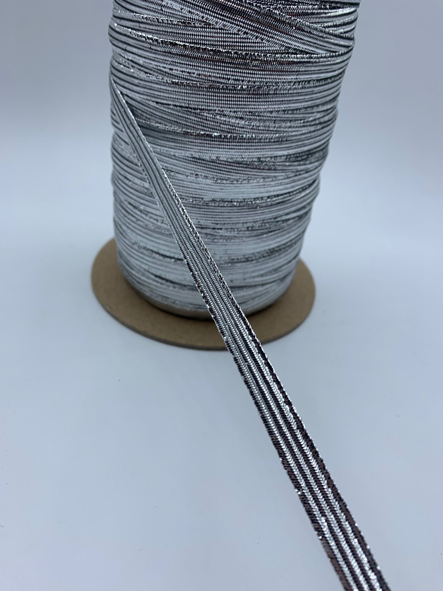 Silver Metallic 5/16" Stretch Middy Braid - Walmart.com