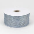 Silver - Metallic Deco Mesh Ribbons - ( 4 inch x 25 yards ) - Walmart.com