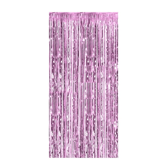 Silver Metallic Foil Fringe Photo Booth Curtain for Birthday Wedding ...